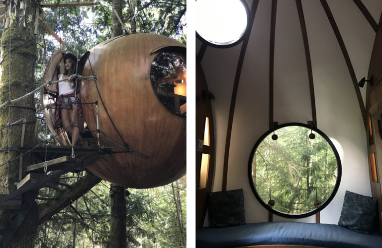 A Treehouse Experience: Free Spirit Spheres - Qualicum Beach, British ...